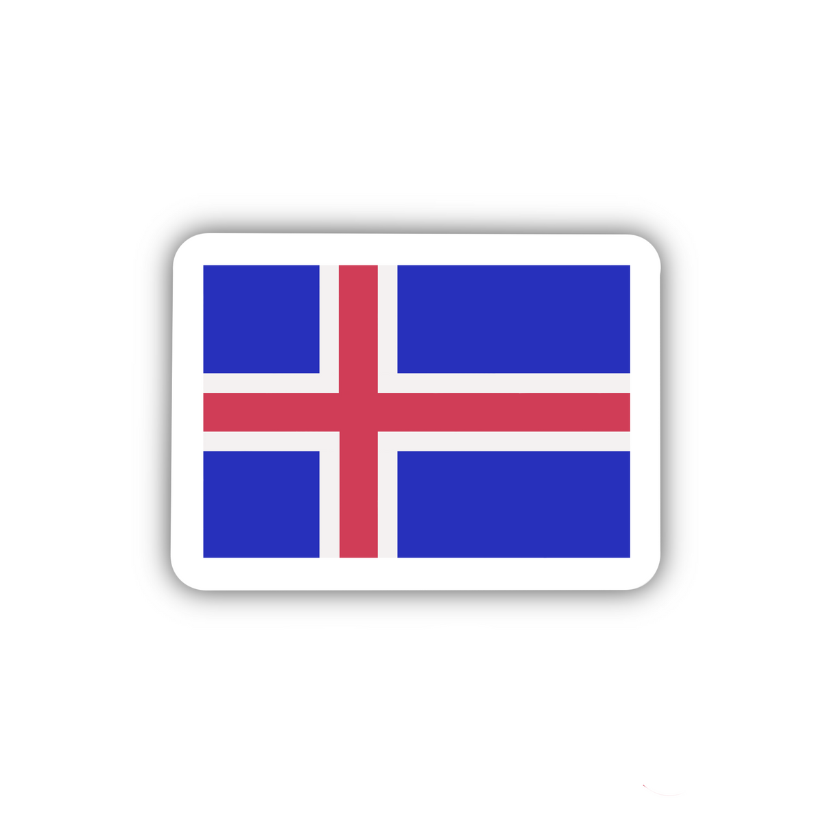 PRE-ORDER: Iceland Flag, Clear Sticker, ~2” length – Kool Kultures